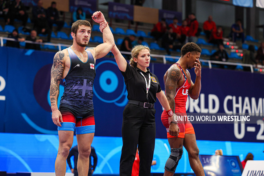 [განახლებული. VIDEO. თავისუფალი ჭიდაობა. მსოფლიოს ჩემპიონატი. U23] ორი ჩემპიონი ერთ დღეს ...